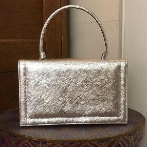 Vintage | Bags | Vintage Sheldon Silver Embossed Bag | Poshmark